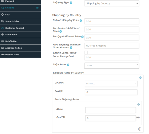 How to choose shipping setting – Marketplace VietSpace