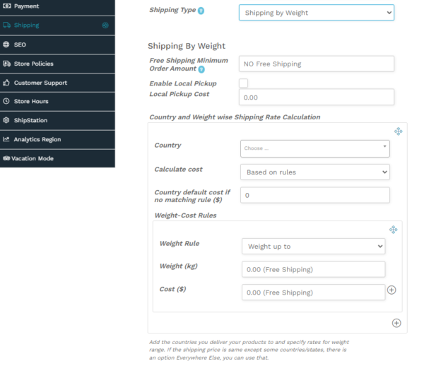 How to choose shipping setting – Marketplace VietSpace